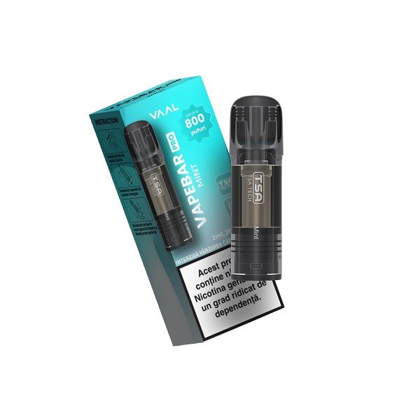 Cartus Vapebar PRO 800 pufuri 20mg - Mint | e-Potion